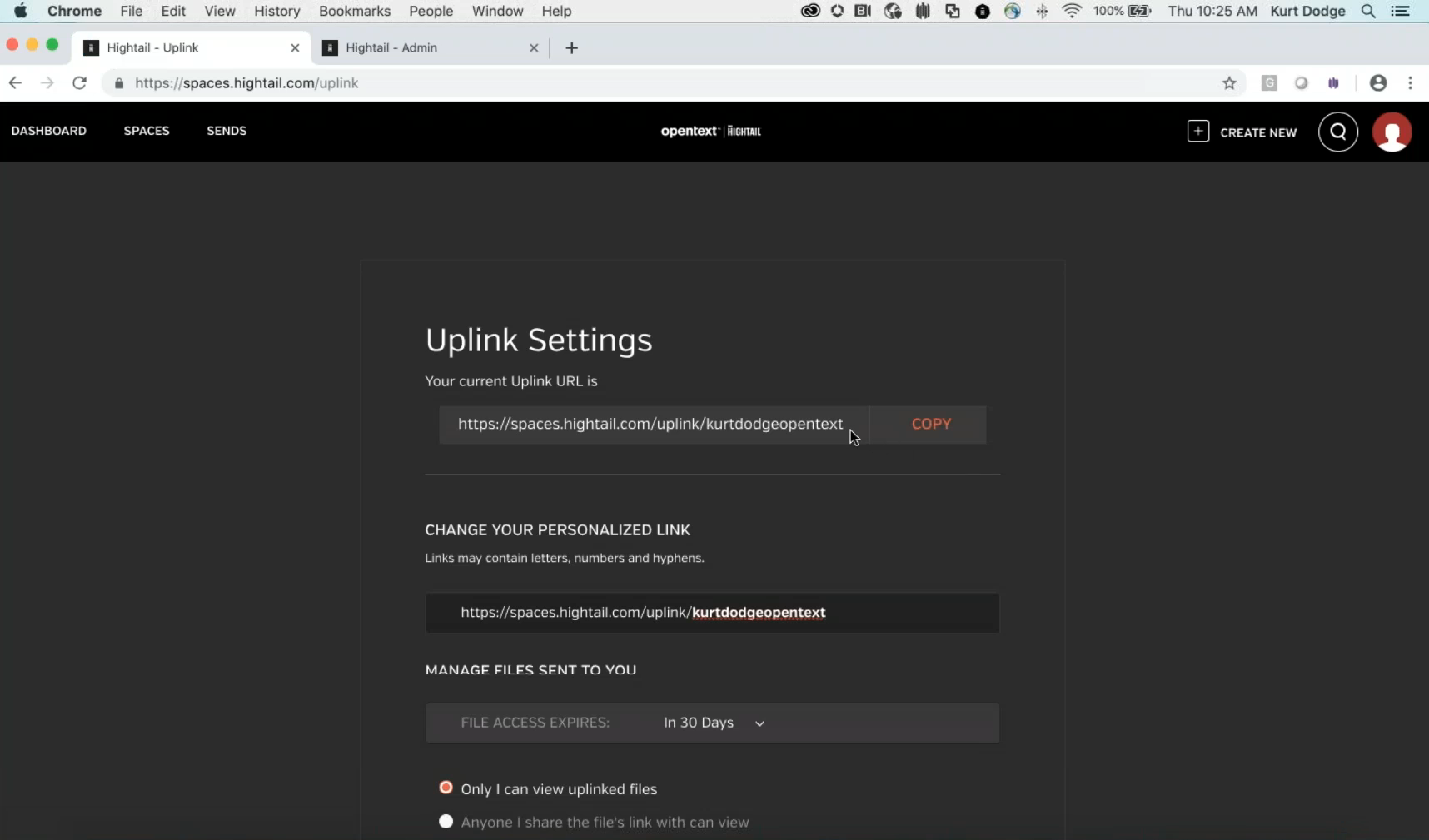 Two new add-on features for Pro accounts: Uplink for receiving files ...